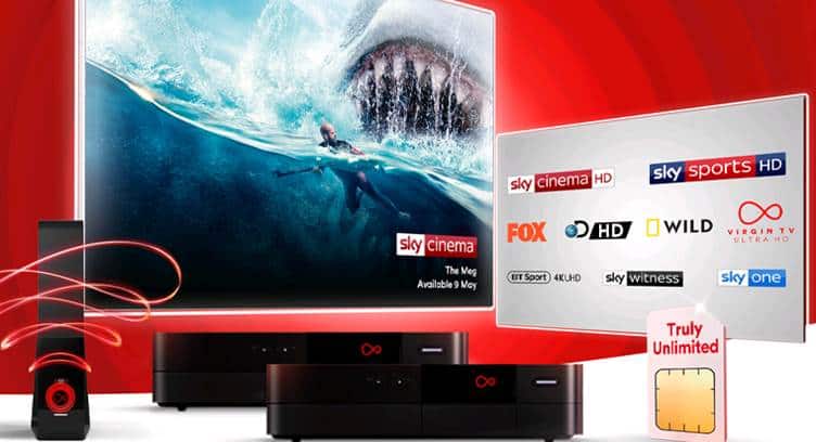 Virgin Media Launches Fiber Broadband, Mobile and and TV Service Bundle
