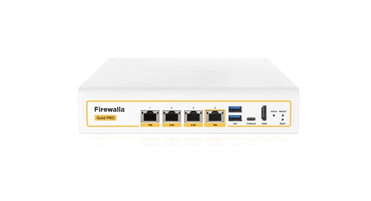 Firewalla Begins Shipping of 10-Gigabit Smart Firewall Gold Pro