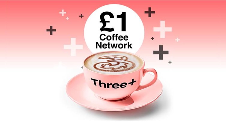 Three UK Whips Up £1 Coffees via Local Cafe Partnerships